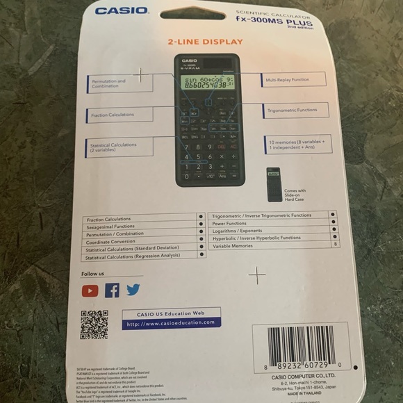 Casio | Other | Casio Fx30ms Plus Scientific Calculator New | Poshmark
